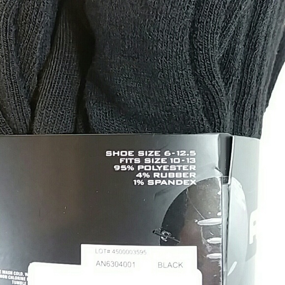 And1 | Underwear & Socks | 2 Pairs And1 Mens Black Crew Socks Size 6125 ...